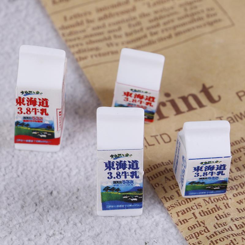 Buy 1/12 Dollhouse Toys Miniature Milk Box For Miniature Kitchen ...