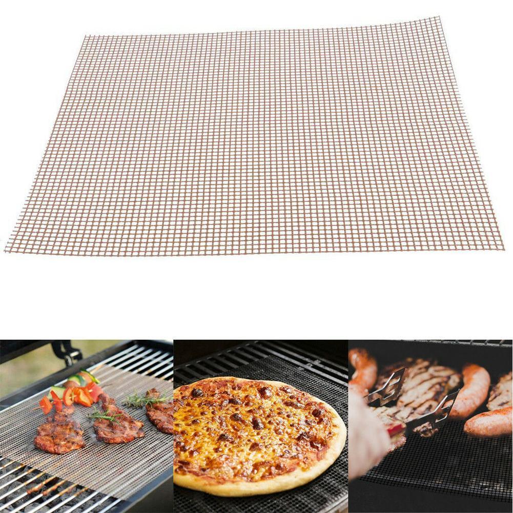 Buy Non-stick BBQ Grill Mesh Barbecue Baking Liner Reusable Resis Sheet ...
