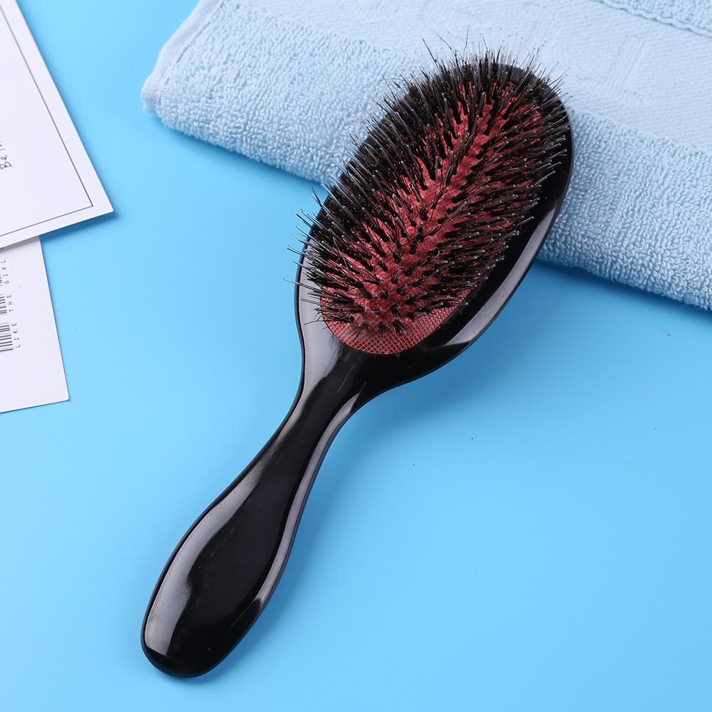 Buy Beauty Massage Oval Comb Anti-static Boar Bristle Salon Hair Brush ...