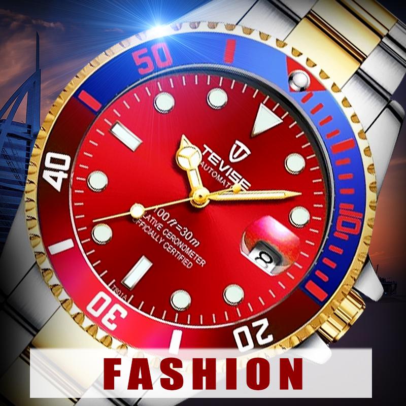 Buy TEVISE 2019 Men Luxury Mechanical Watches Waterproof Automatic ...