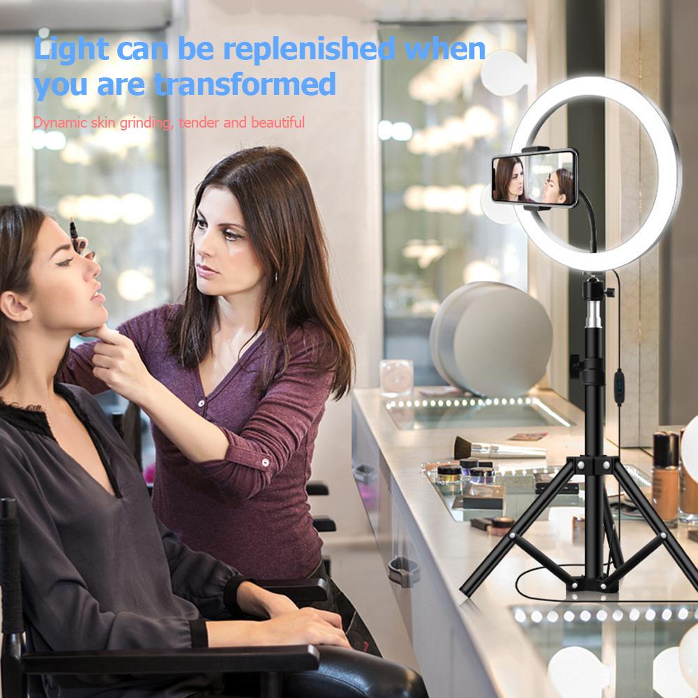 3 Modes 8W 5500K Dimmable Studio Camera Ring Light Photo Phone Video ...