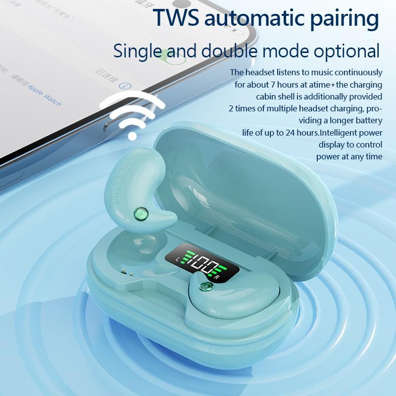 Cheap M16 Wireless Bluetooth Headset Ergonomics Invisible Earbuds LED ...