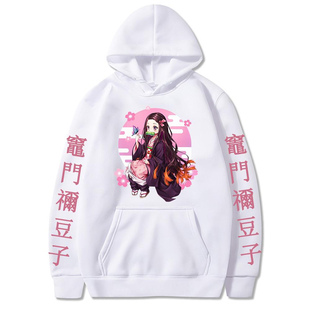 Demon Slayer Kamado Nezuko Hoodie Sweatshirt Anime Kimetsu No Yaiba ...