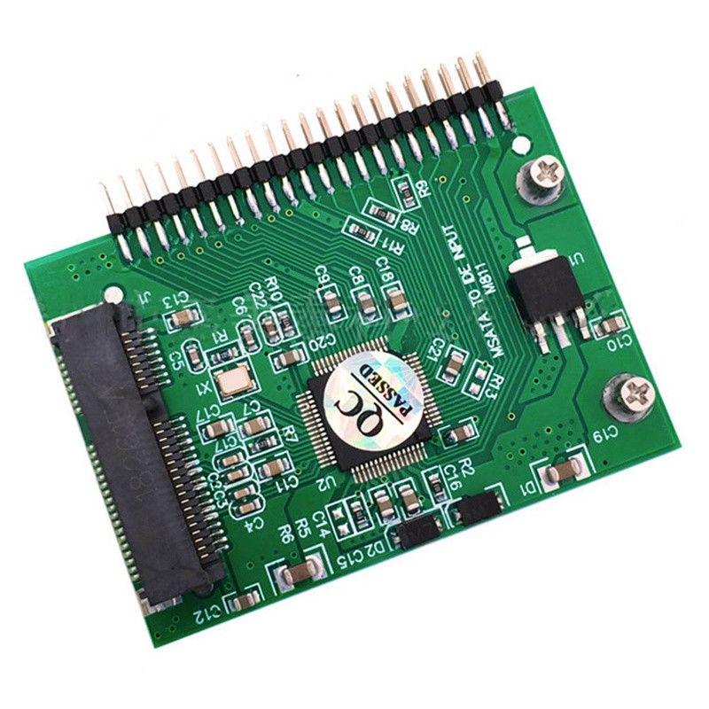 Msata Ssd To 44 Pin Ide Adapter Converter As 2.5 Inch Ide Hdd 5 Volt ...