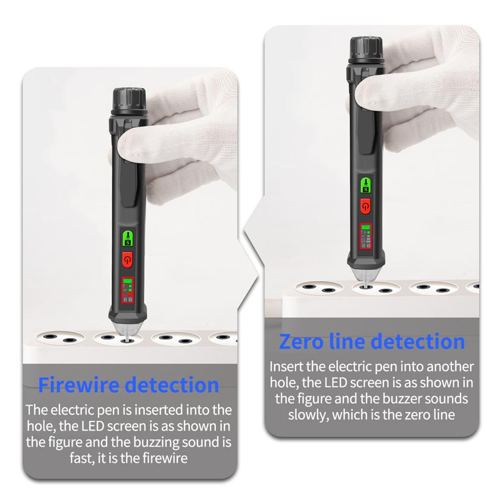 Buy Digital Voltage Detector AC Tester Non-contact LED Electric ...