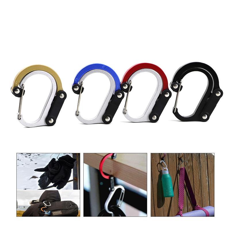 Buy Carabiner Rotating Hook Clip Strong Clips For Camping Hiking Travel ...