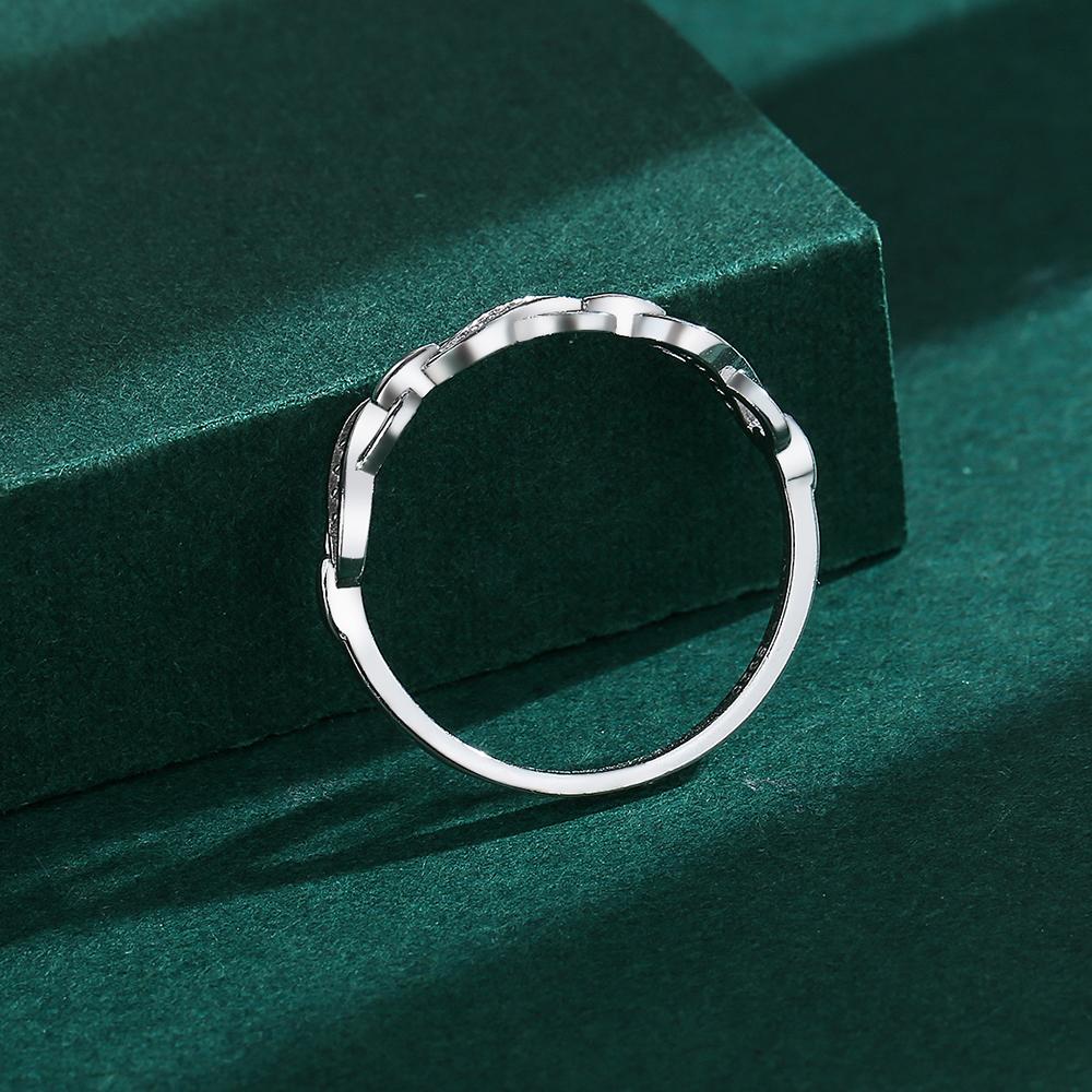 Cheap 2022 NEW Fashion Irregular Ring For Women Genuine S925 Sterling Silver Cubic Zirconia CZ ...