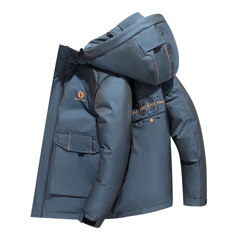 Buy Winter Cotton Jacket Hooded Down Cotton Jacket Men at affordable ...