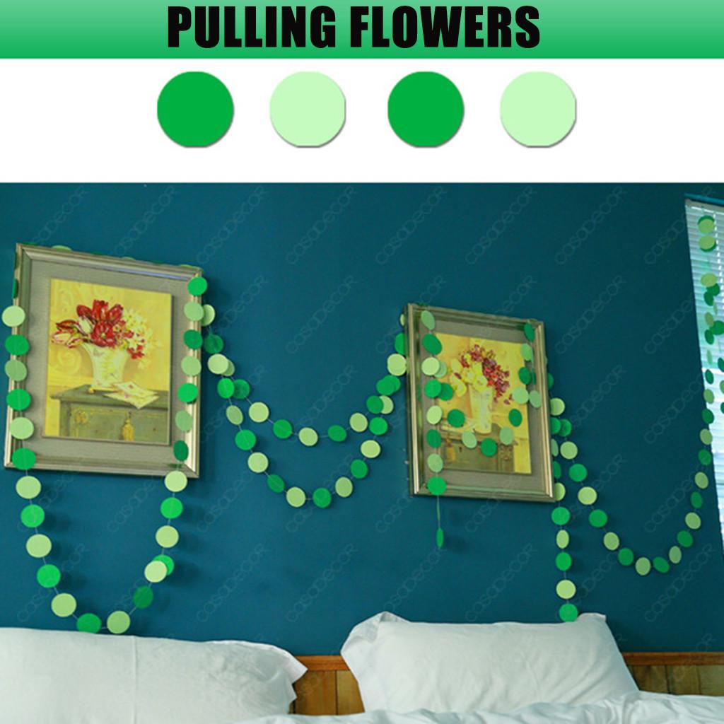 Pull Flower Colored Flag String Birthday Party Background Hanging ...
