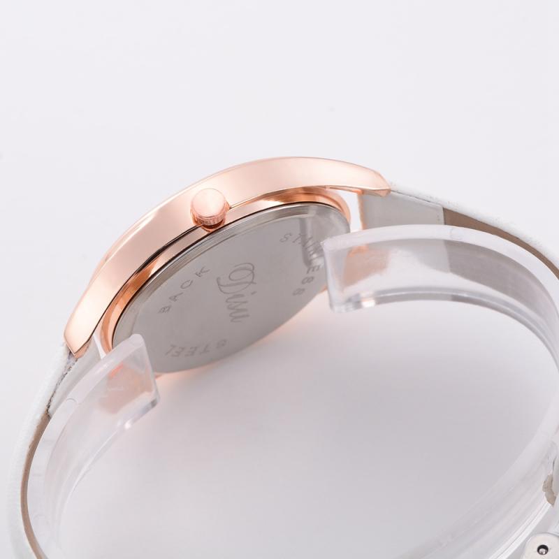 Buy Disu Women Classic Round PU Casual Watch Quartz Analog Bracelet ...