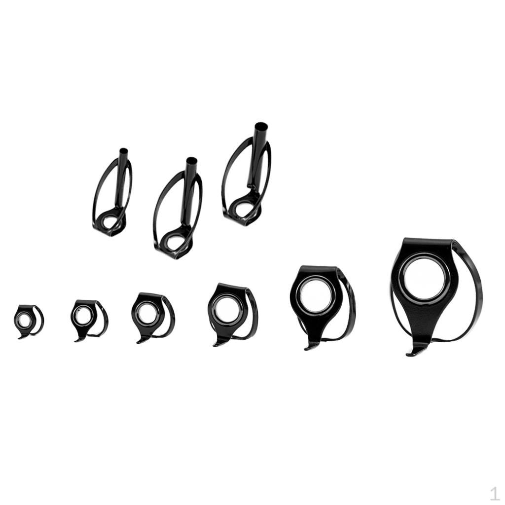 Satın alın 9pcs Boat Fishing Rod Guides Tip Repair Kit Big Jigging ...