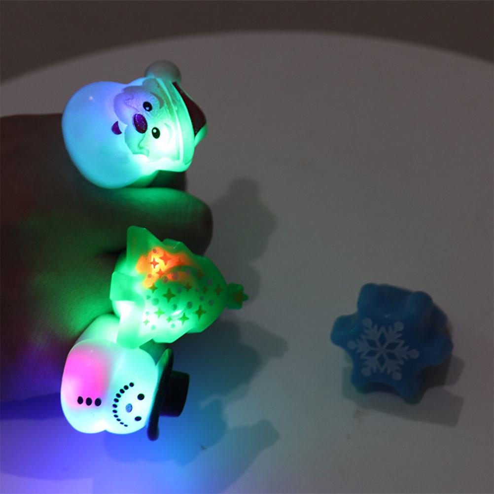 Cheap 8pcs Finger Ring Light Up Christmas Rings Decor for Christmas ...