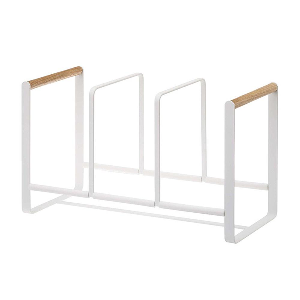 Buy Vertical Pan Lid Rack Organizer for Kitchen Counter Cabinet at ...