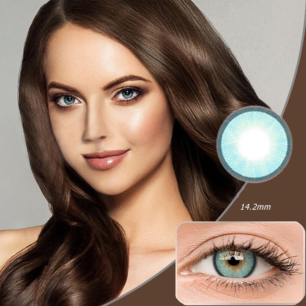 Buy 2pcs Natural UV Protection Contact Lenses Makeup Tool Eyewear ...