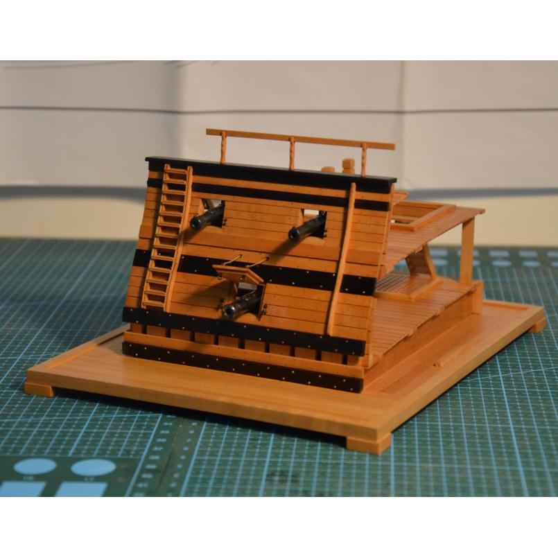 Buy Pear Wood Version Ship Wood Model Kits Scale 1/48 Fleuron 1729 Deck ...