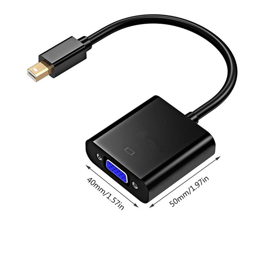 💰Kaufe 1080P Mini DisplayPort zu VGA Stecker zu Weiblichem Videoadapter ...
