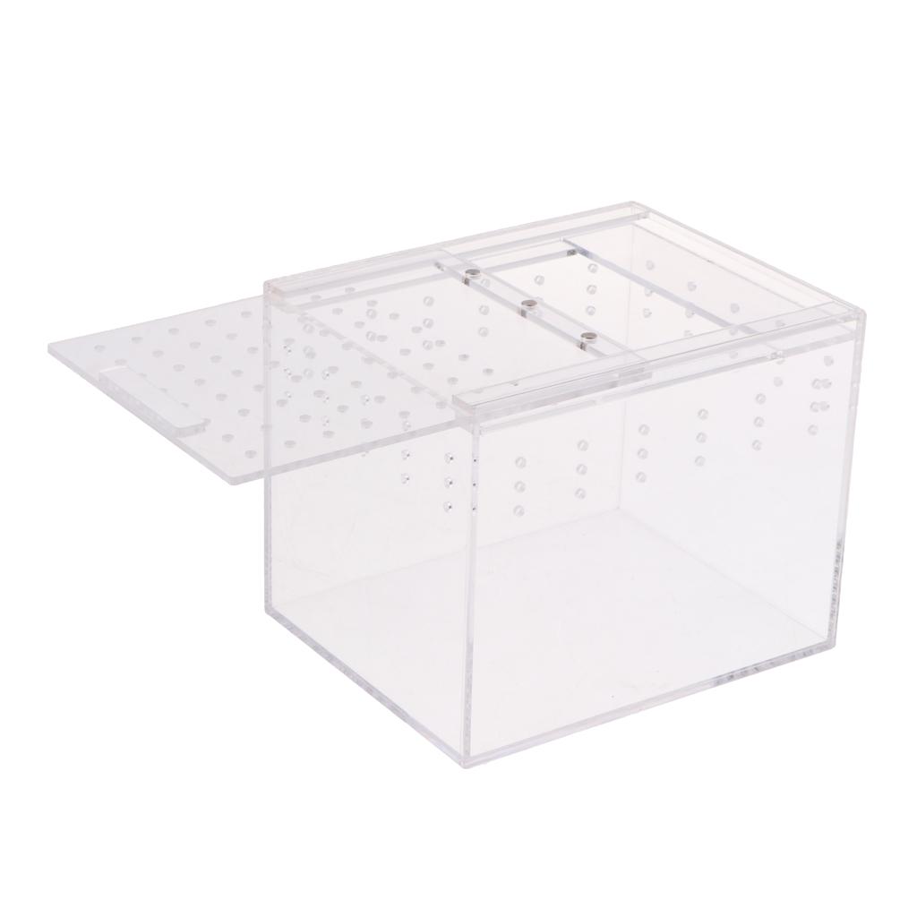 Acrylic Clear Pet Reptiles Box Breeding Tanks Container 1 20.5x12.5x12 ...