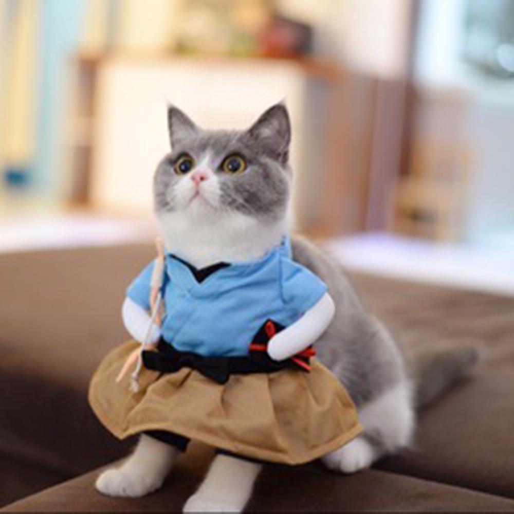 Funny Cat Costume Uniform Suit Cat Clothes Puppy Clothes Dressing Up ...