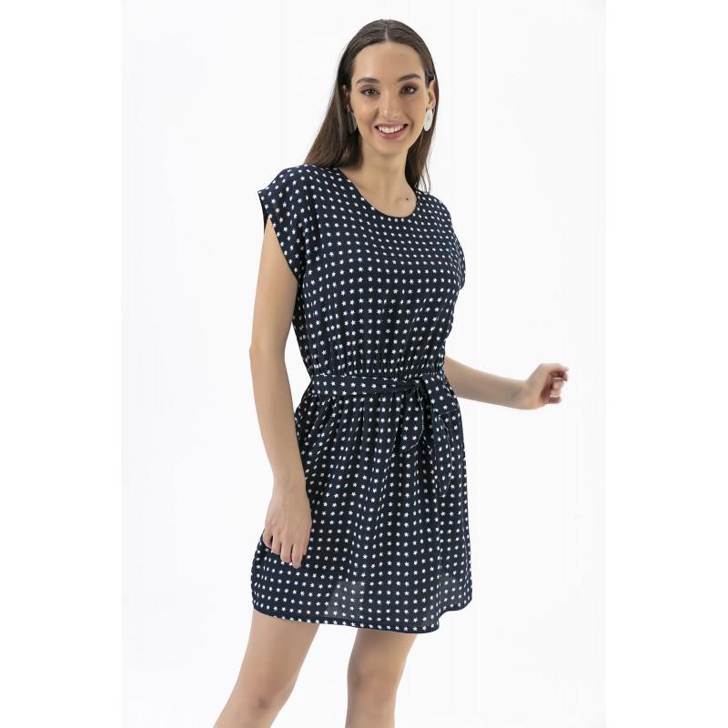 Buy Elastic Waist Star Pattern Dress at affordable prices — free ...