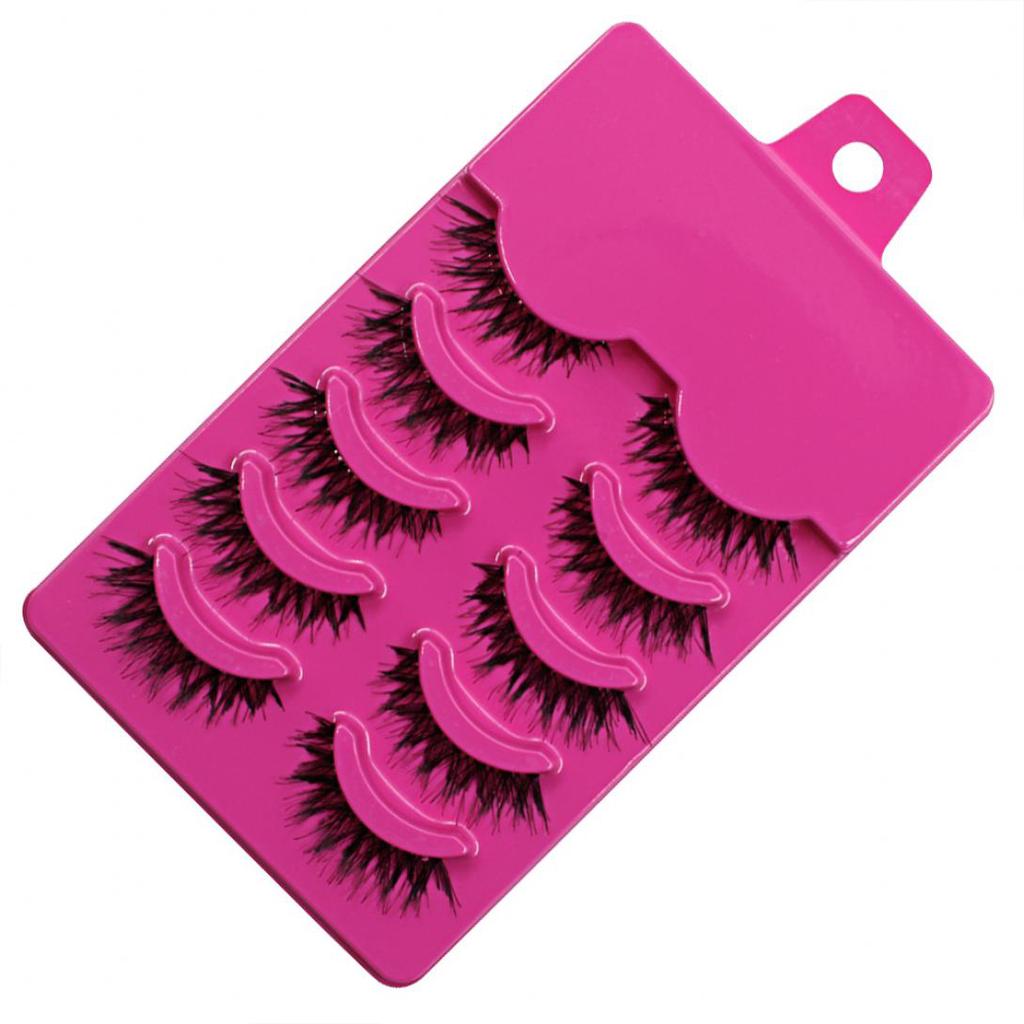 Buy Orion 5 Pairs Makeup Handmade Messy Natural Cross False Eyelashes ...