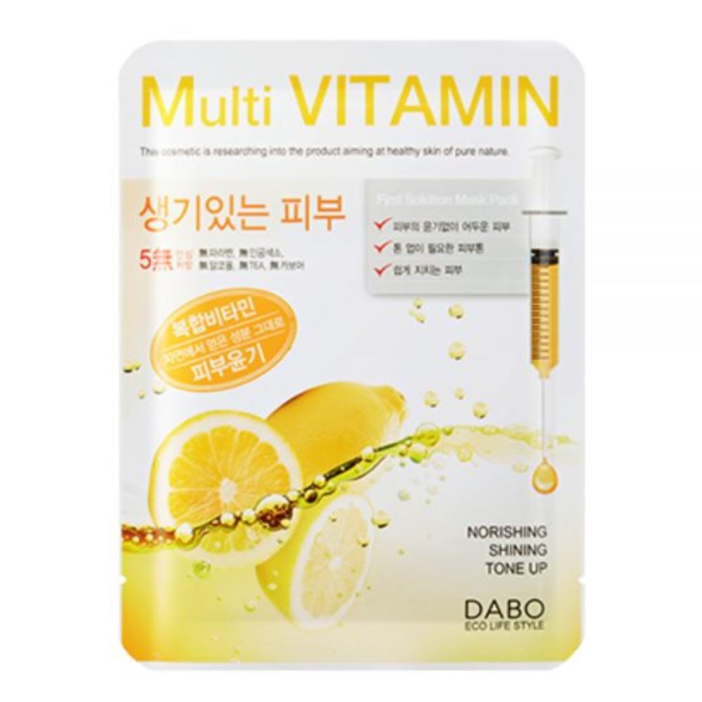 Buy Dabo First Solution Mask Pack Multi Vitamin 10 Sheets - Nourishing ...