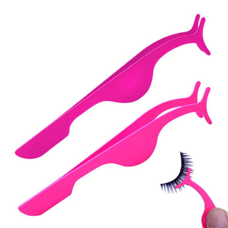 Buy False Eyelashes Tweezers Clip Applicator Fake Eye Lash Beauty Eyes ...