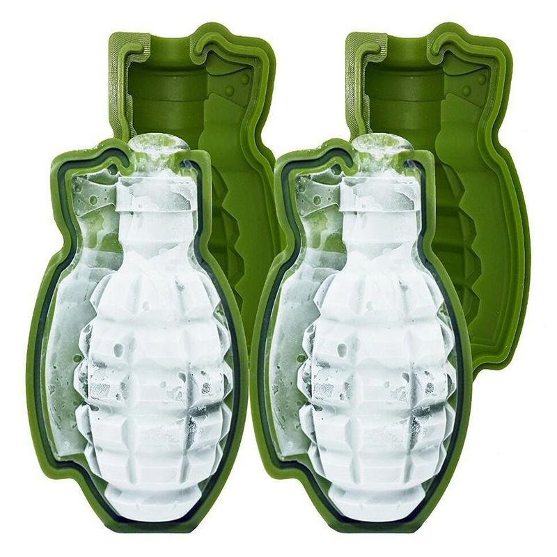 Buy Silicone Ice Mold 3D Grenade Design Ice Cube Trays Mold at ...