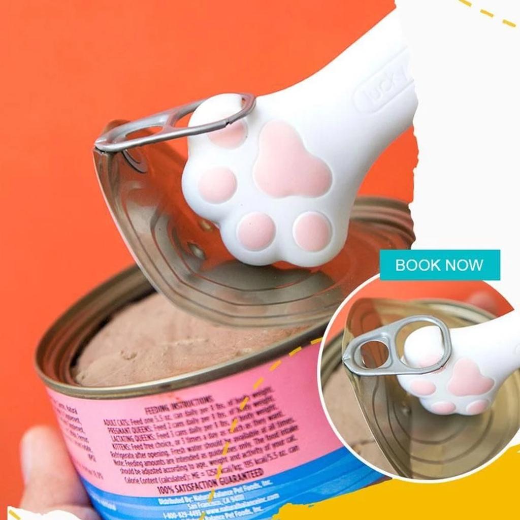 Can Spoon Pet Food Can Opener for Cat Dog Food Can Tops Silicone Can ...