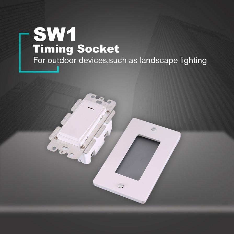 Buy KC SW1 WiFi Smart Plug Wireless Voice Control Time Switch With ...