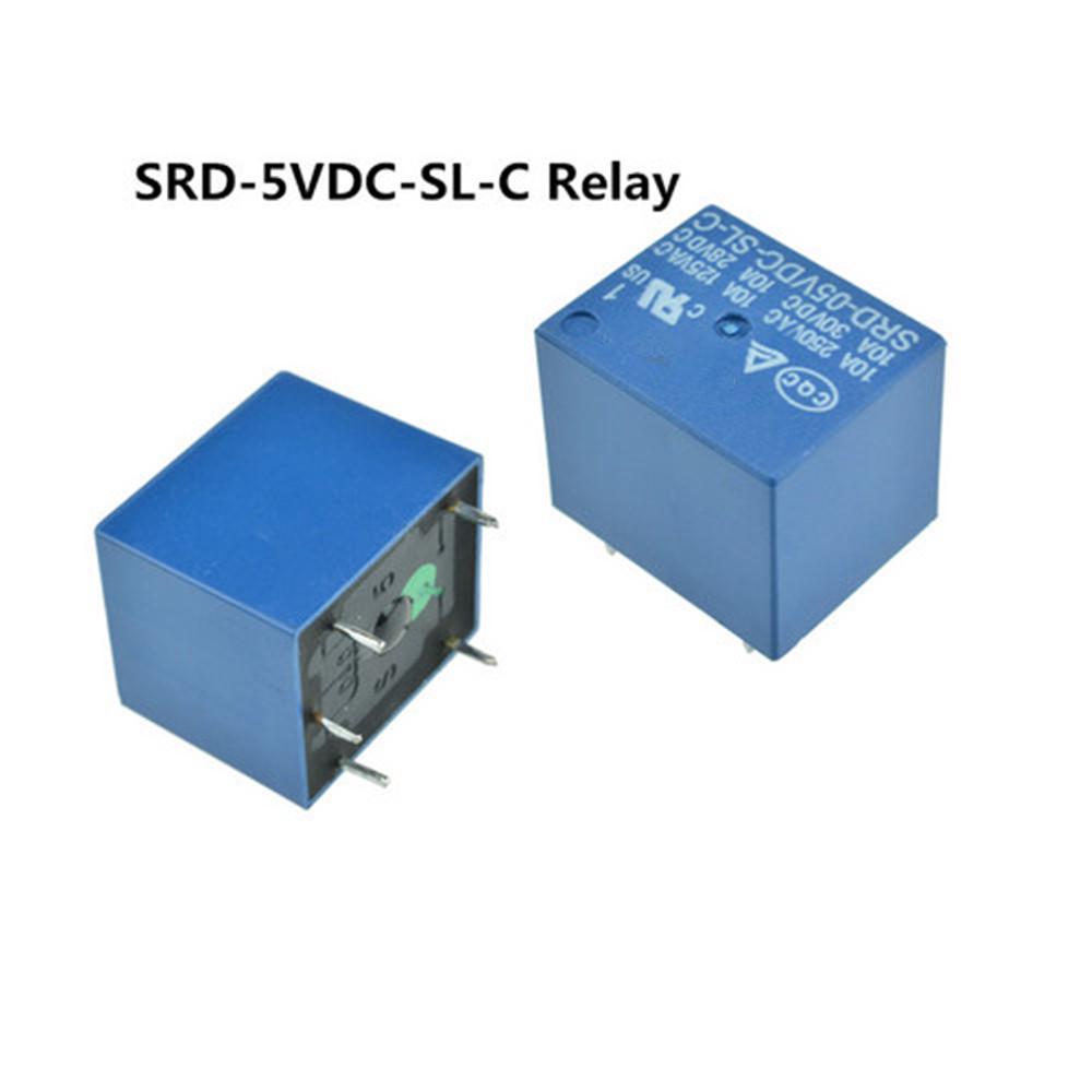 Buy 20PCS SRD-05VDC-SL-C 5V DC 10A 250VAC 5 Pins Relay Module PCB Type ...