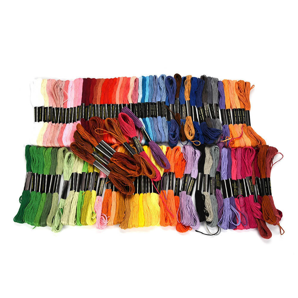 Buy Premium Rainbow Color Embroidery Floss Cross Stitch Threads at ...