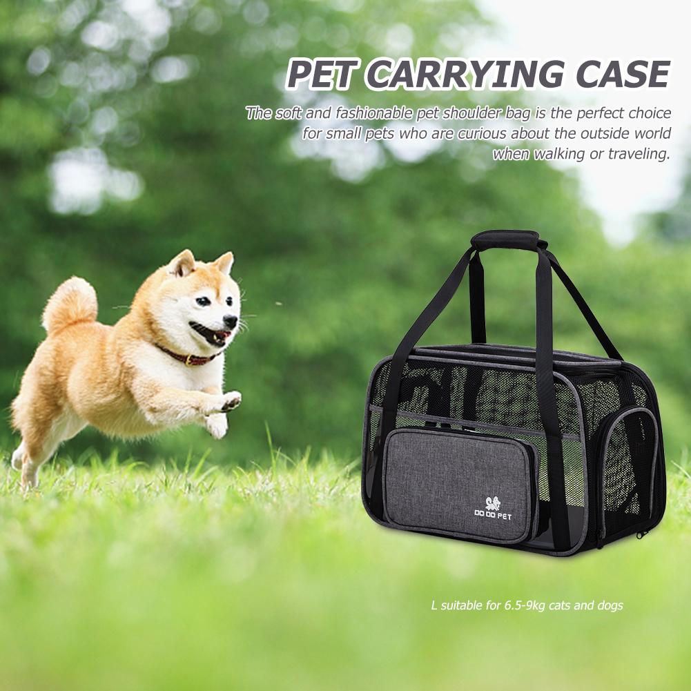 Buy Mesh Travel Shoulder Bag Foldable Outdoor Small Pet Cat Dog Carrier ...