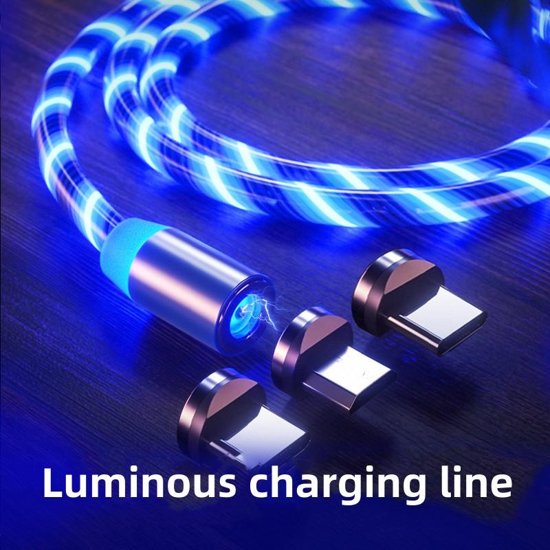 Kaufe Luminous magnetic charging cable+plug quality suitable for Micro ...