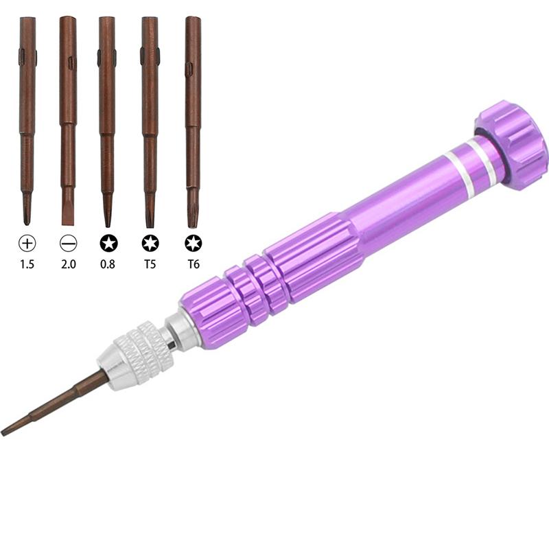 Buy 5 In 1 Screwdriver Bit Repair Screen Open Tool Kit Precision ...