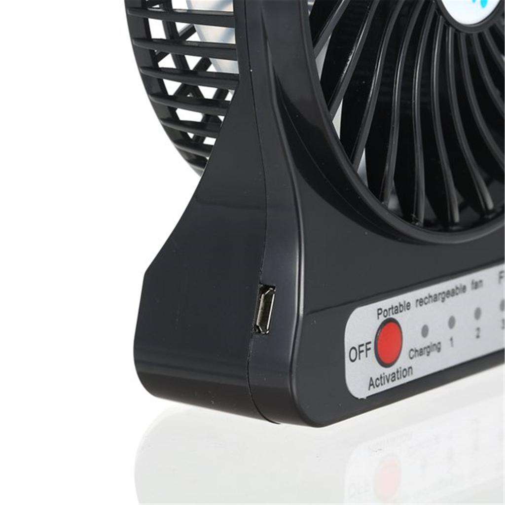 Buy (TMAC1) Portable Rechargeable LED Light Fan Mini Desk USB Charging ...