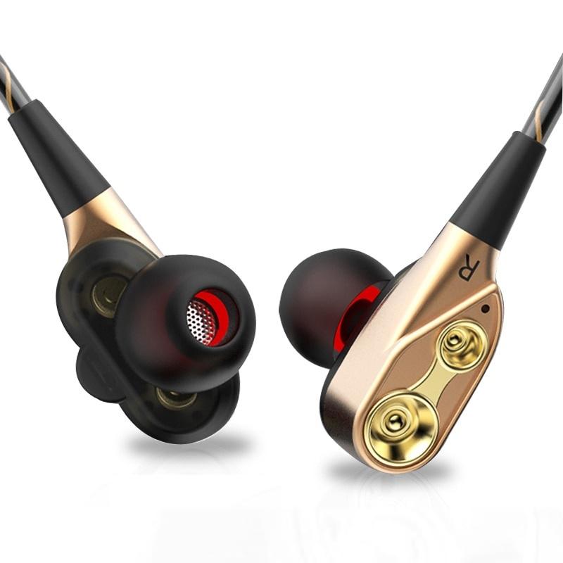 Buy Dual-Dynamic Noise Isolation Sport In-ear Earphone with Microphone ...