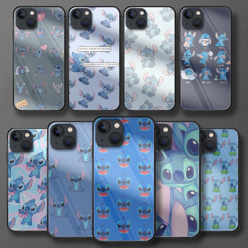 Buy Lilo Alien Stitchs Mobile Cases Covers Glass Cell Phone Case Cover ...