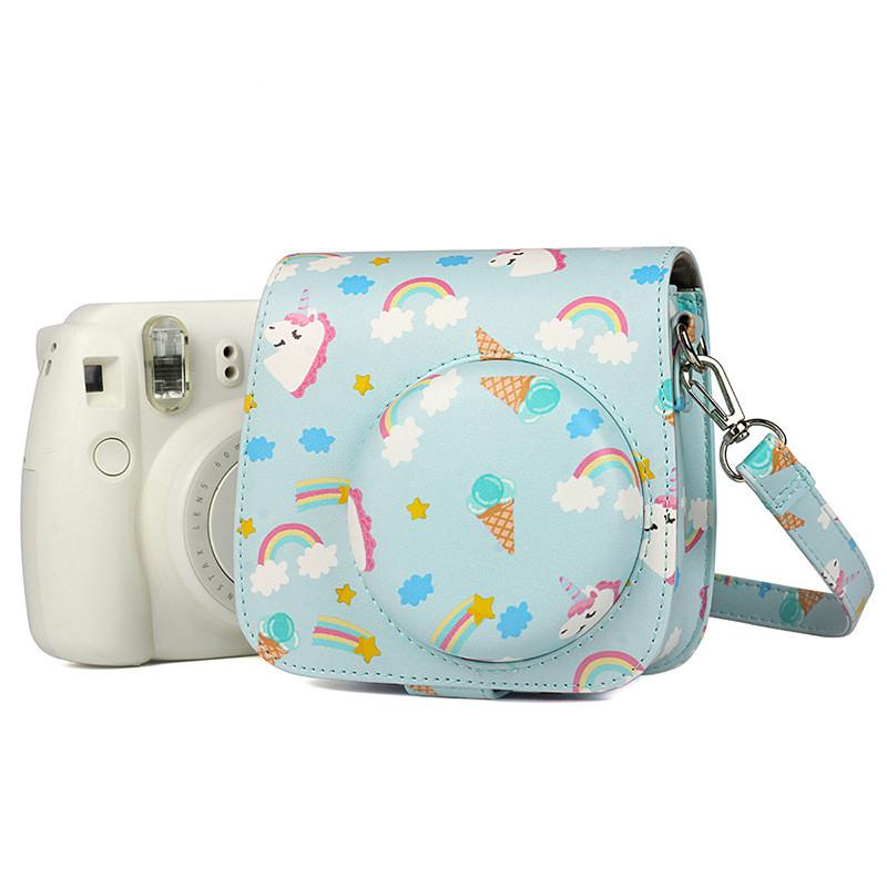Buy PU Leather Camera Soft Shoulder Bag For Polaroid Mini 8/8+/9 ...