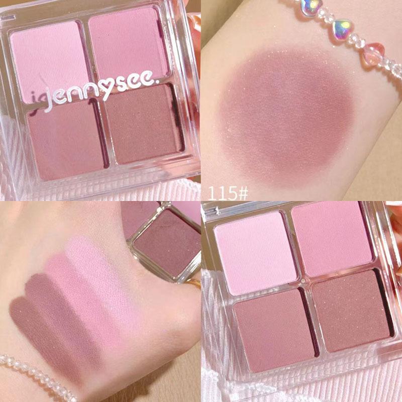 Buy Jennysee Interesting Eye Shadow Four-color Olive Green Blue Low ...