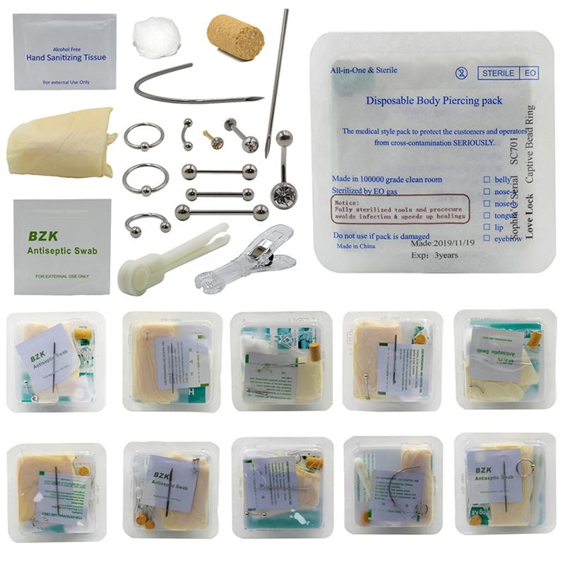 Buy Medical Sterile Disposable Body Puncture Kit Ear And Nose Puncture ...