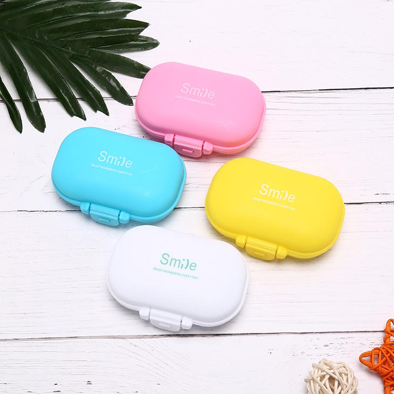 Buy 1Pc Portable Medical Mini Pill Cases Pills Storage 4 Slots Pill Box ...