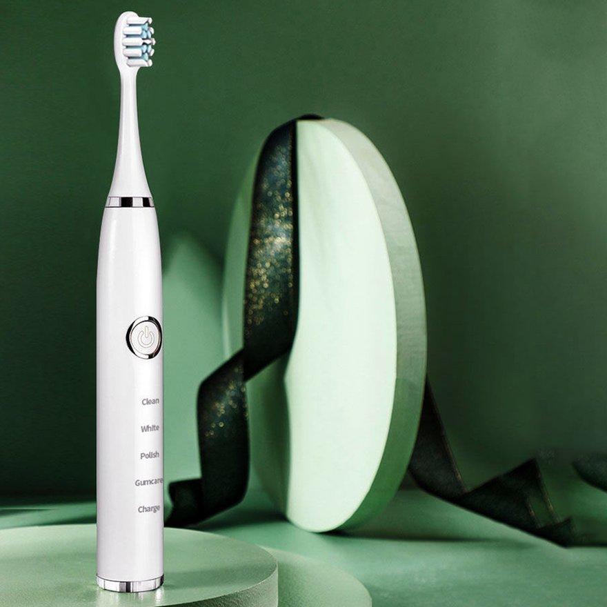 Buy SX Automatic Sonic Electric Toothbrush Smart Timer Replaceable Ipx7 ...