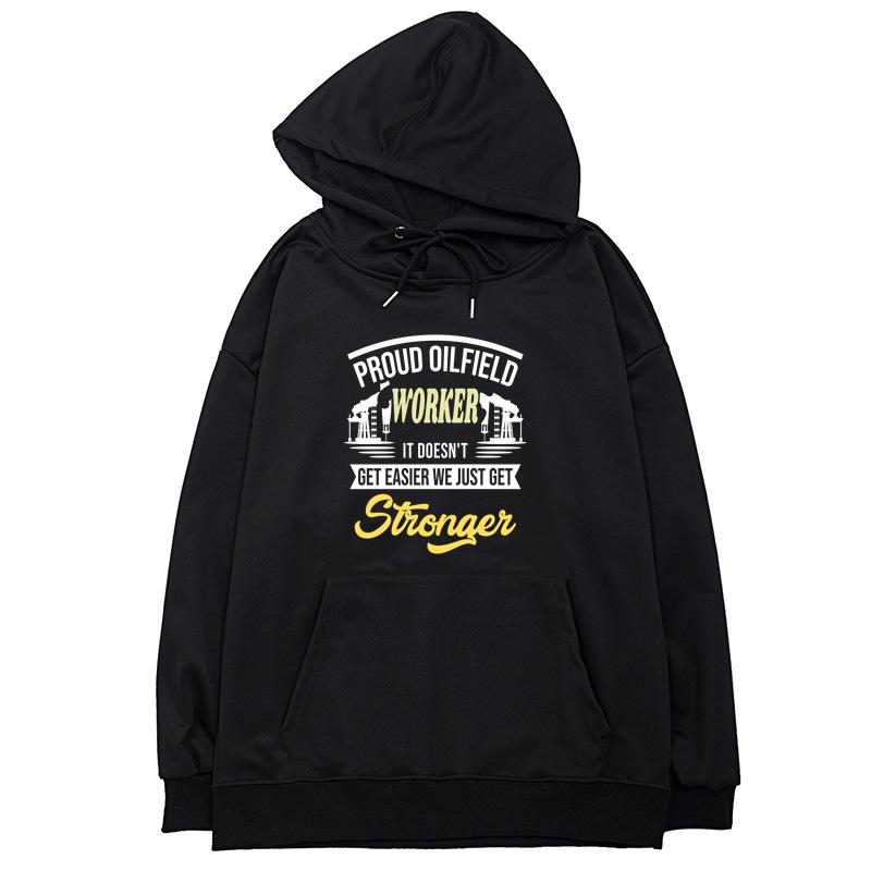 Buy Autumn Oilfield Oilfield Worker Print Unisex Hoodie Drawing Pocket ...