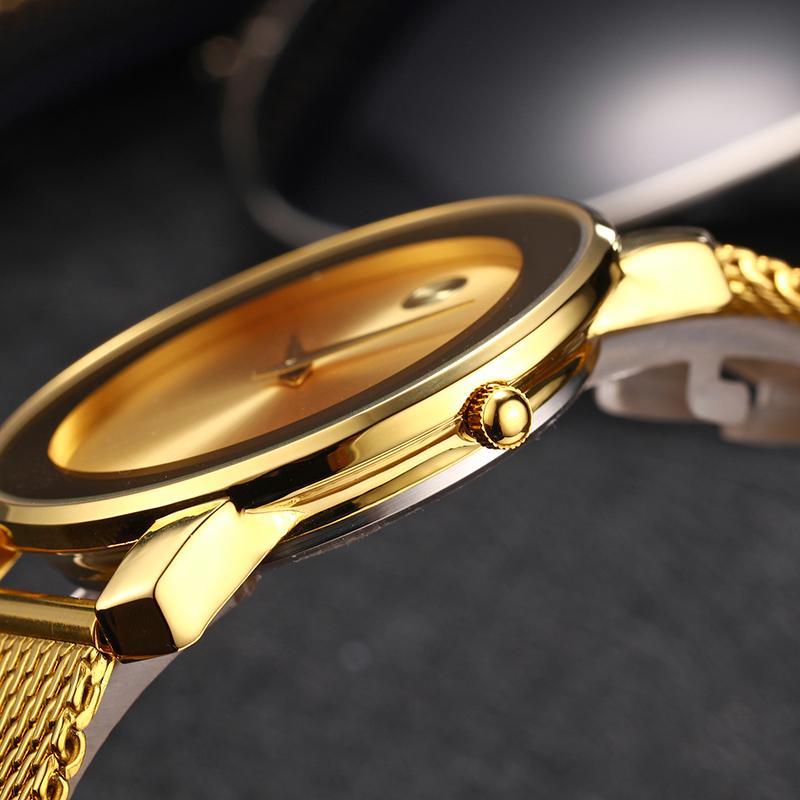 Buy Miss Fox Ladies Gold Watch Women Famous Brand Minimalist Steel Mesh ...