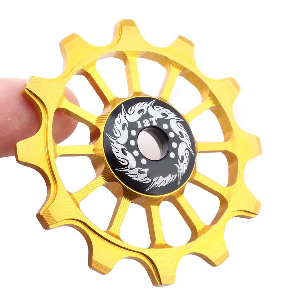 Buy Bicycle Bike Rear Derailleur Ceramic Guide Pulley 12T Positive and ...