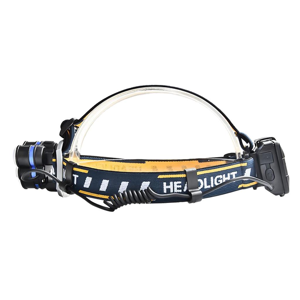 LED Headlamp Adjustable Strap & Light Charger Headlight Ultra Bright 5 ...