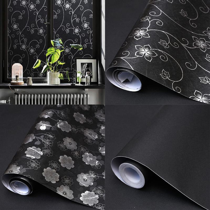 Buy Black Opaque Blackout Window Sticker Shading Glass Film Sunscreen ...