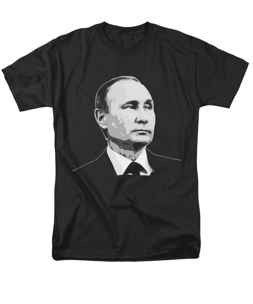 Buy Men Premium Cotton vladimir putin black Print Tees Funny Harajuku ...