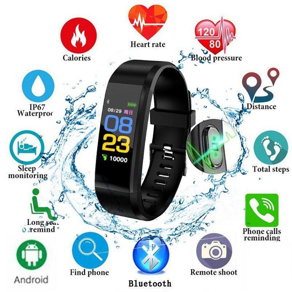 Buy Smart Bracelet Blood Pressure Monitor Fitness Step Counter Meters ...