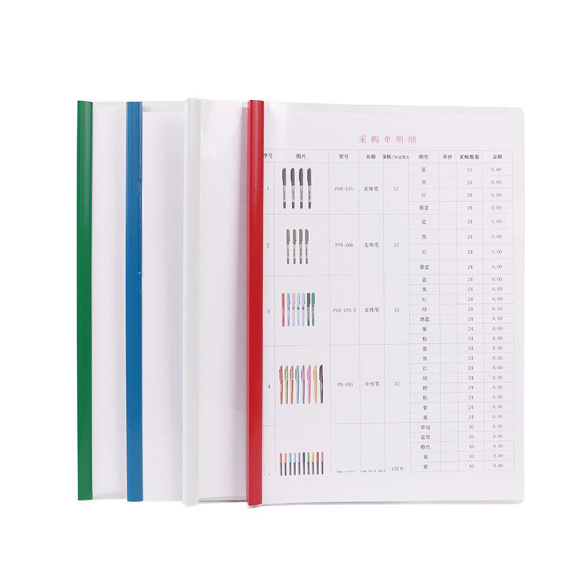 Buy Waterproof Pull The Pole Clip File Folder A4 Transparent Plastic ...